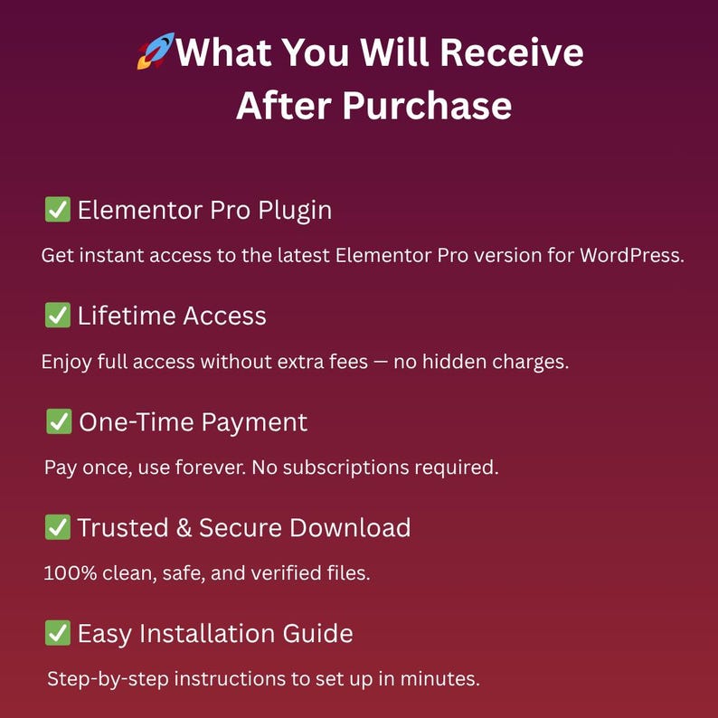 Elementor Pro GPL | Wordpress Page Builder Plugin | Lifetime License ...