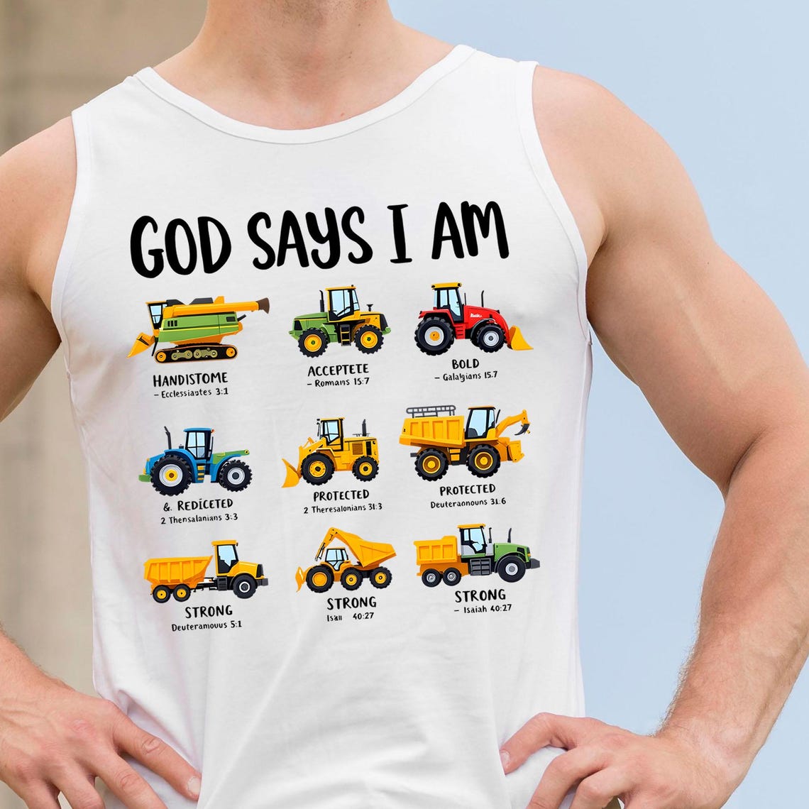 God Says I Am Png, Construction Png, Construction Boy Png, Bible Verse ...