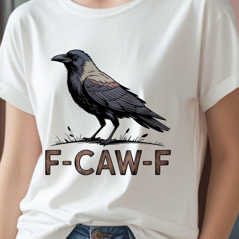 F-caw-f PNG for Shirt or Mug Halloween Digital Download Sarcastic ...