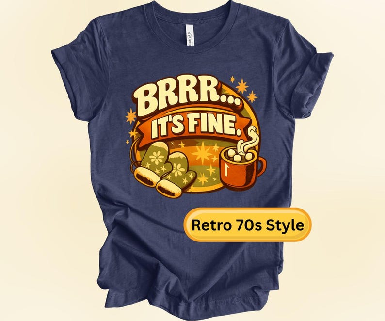 BRRR It’s Fine Groovy 70s Shirt PNG - Etsy