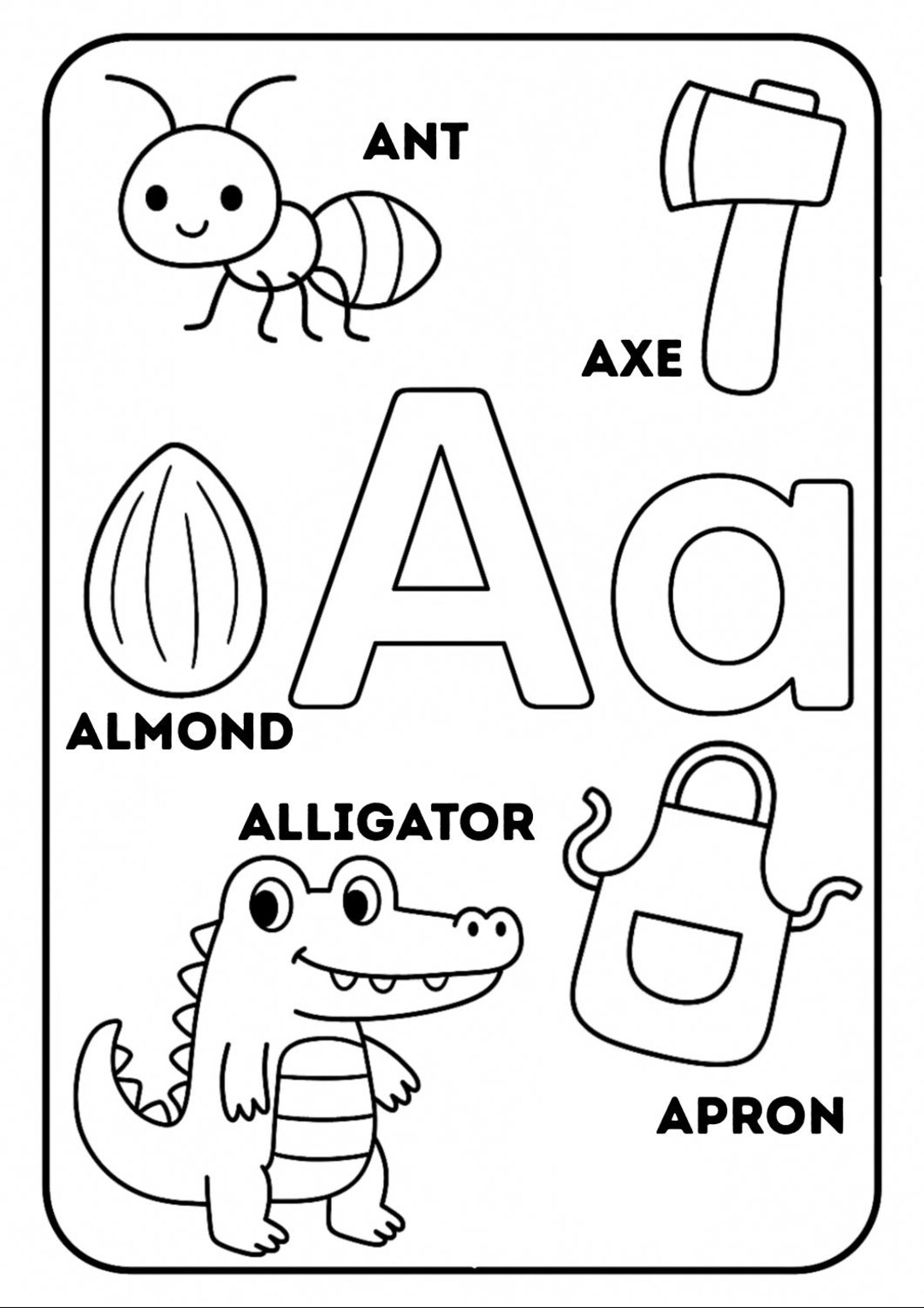 Alphabet Coloring Pages – 26 Printable Sheets | Instant PDF Download ...