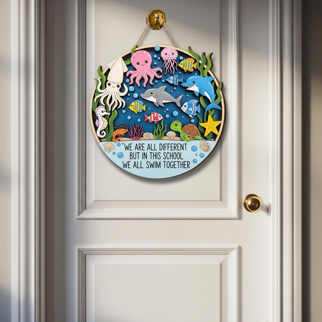 Under the Sea Classroom Sign: Ocean Theme Wooden Decor - Etsy