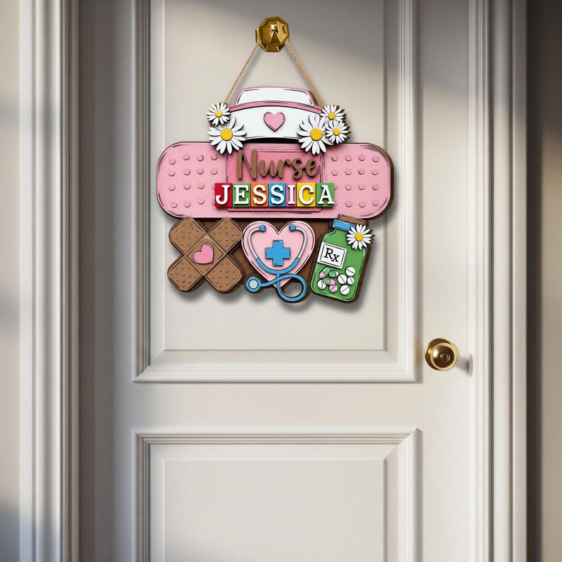 Personalized Nurse Wooden Sign: Custom Medical Decor - Etsy