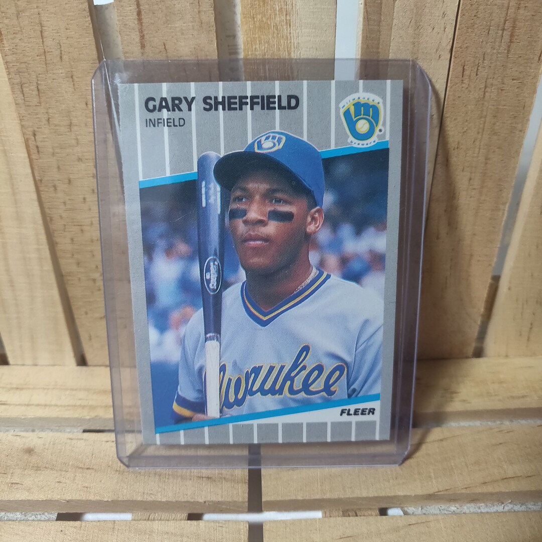 Garry Sheffield 1989 Fleer Base Set Baseball Card Milwaukee Brewers - Etsy