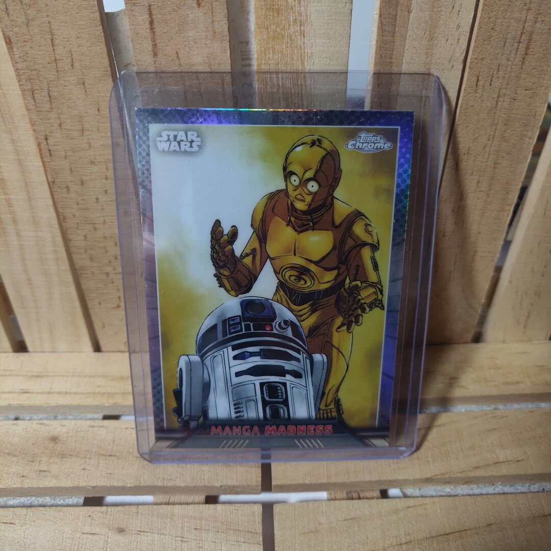 C-3PO R2D2 2023 Topps Chrome Star Wars Manga Madness Sub Set Trading ...