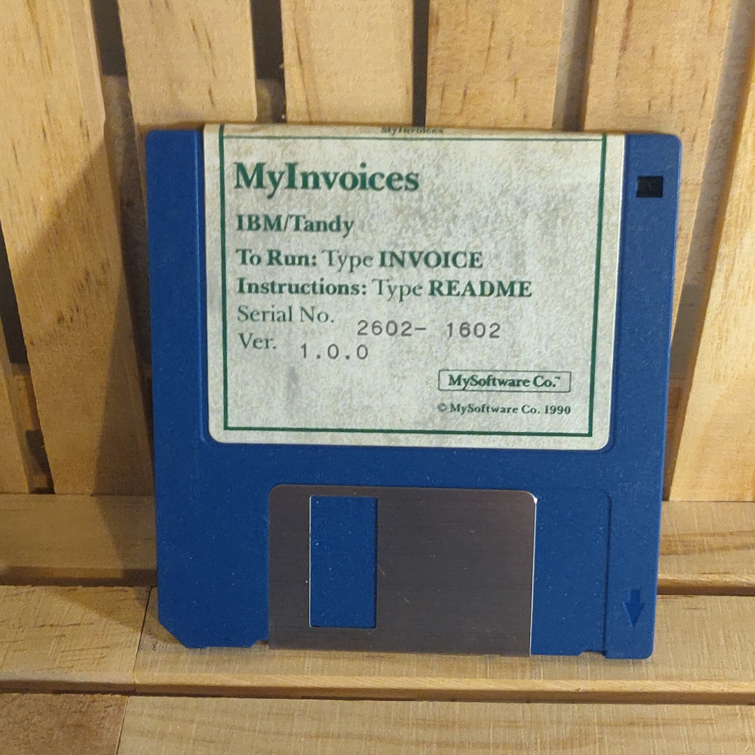 My Invoices IBM Tandy Vintage Accounting Computer Software PC Disk Only ...