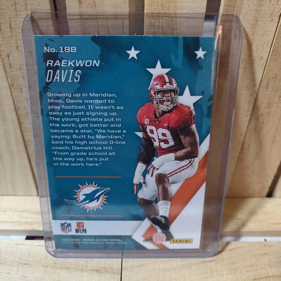 Raekwon Davis RC Rookie 2020 Panini Absolute Football Card Miami ...