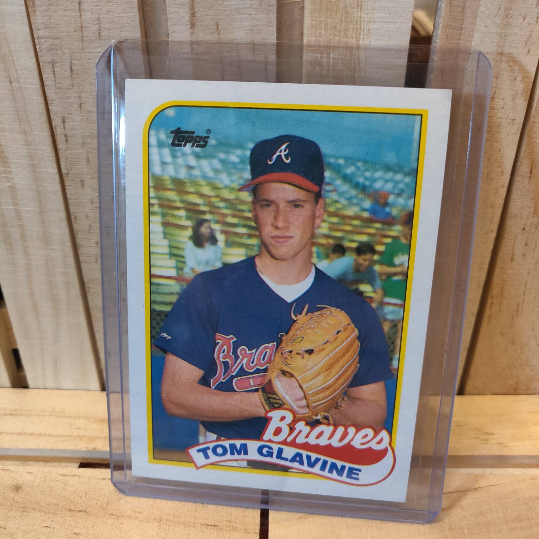 Tom Glavine 1989 Topps Series 1 Baseball Card Atlanta Braves | Etsy