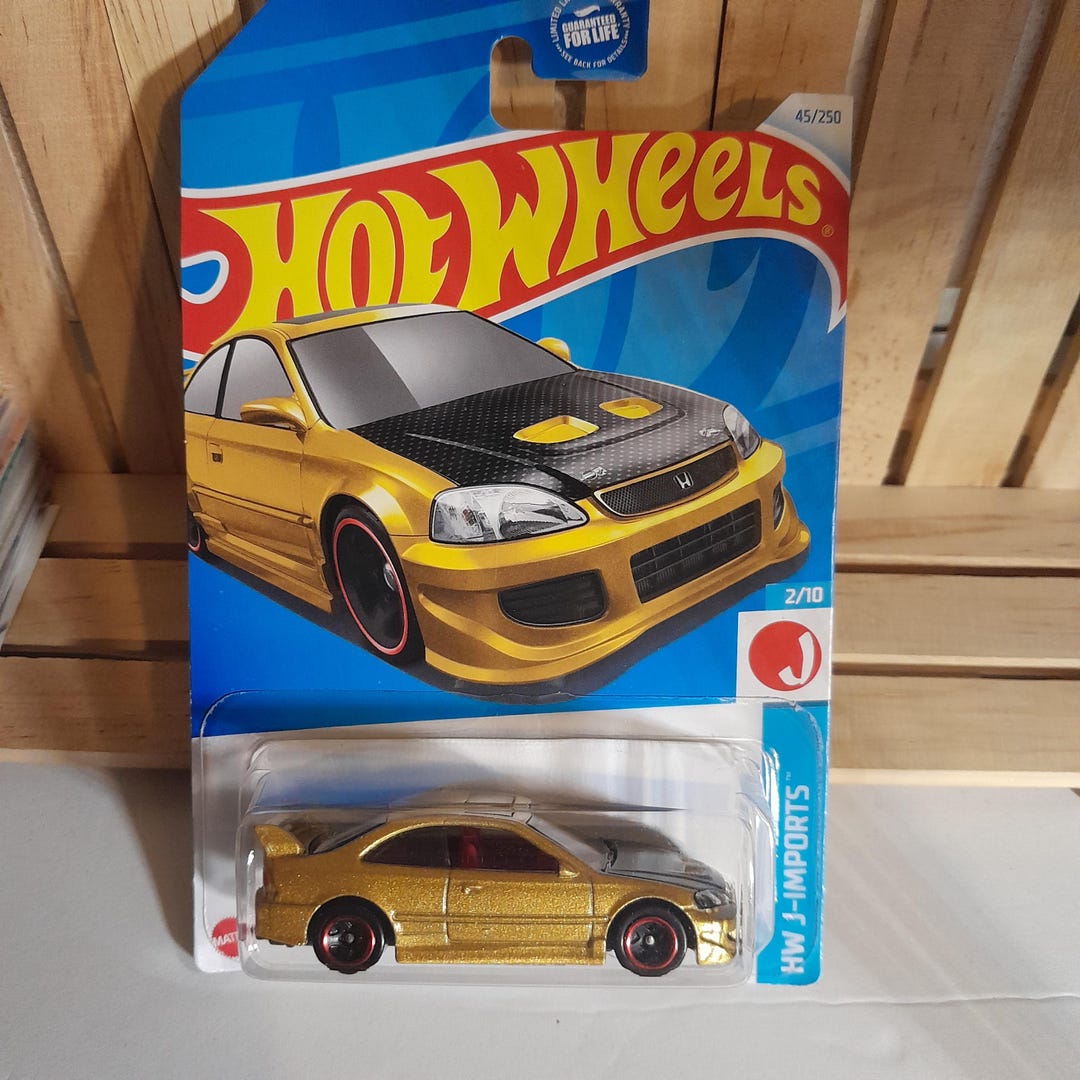 Gold Honda Civic Hot Wheels