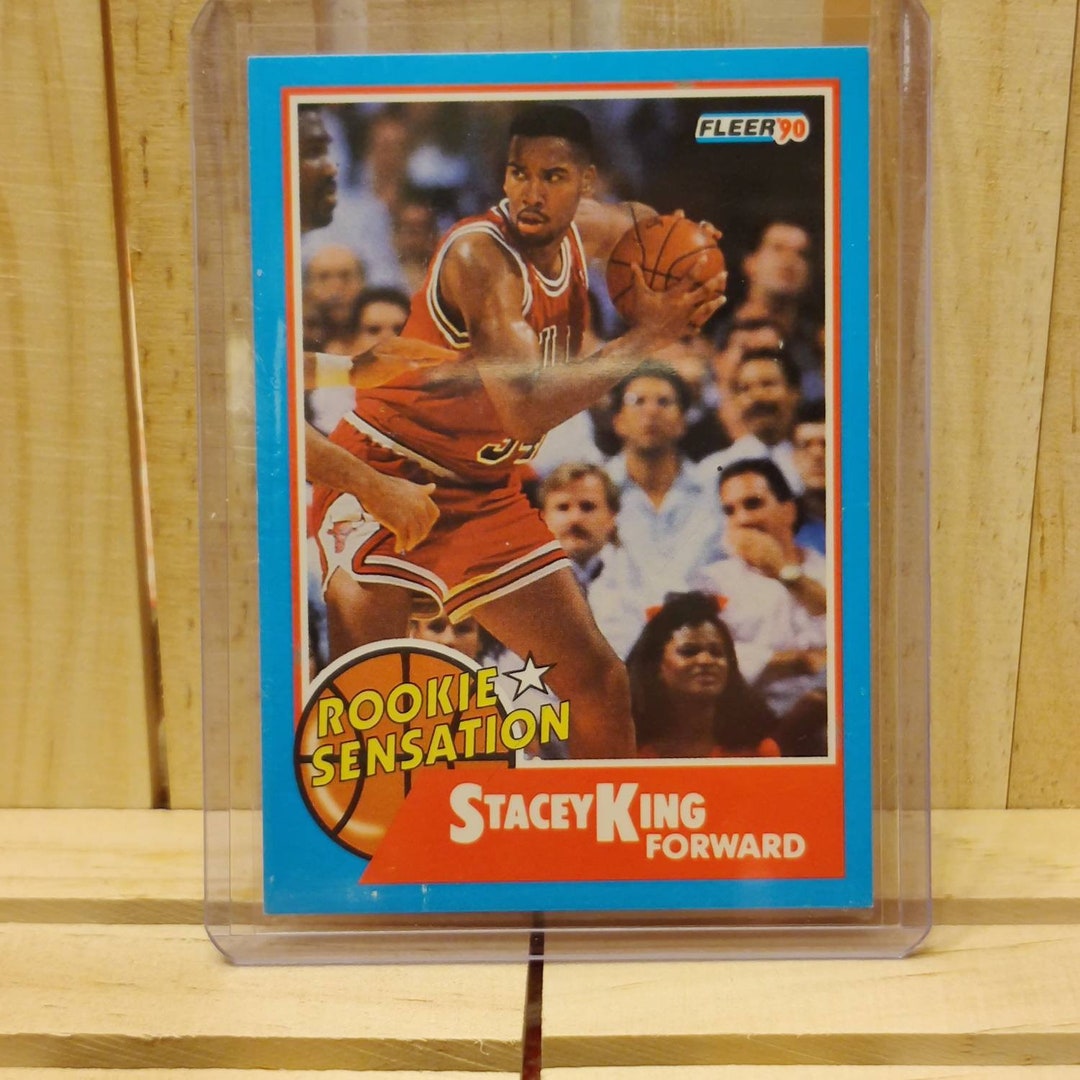 Stacy King Rookie Sensation 1990-91 Fleer Basketball NBA Chicago Bulls ...