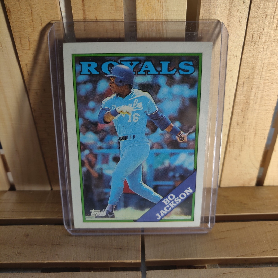 Bo Jackson Error 1988 Topps Series 2 Base Set Baseball Card Kansas City ...