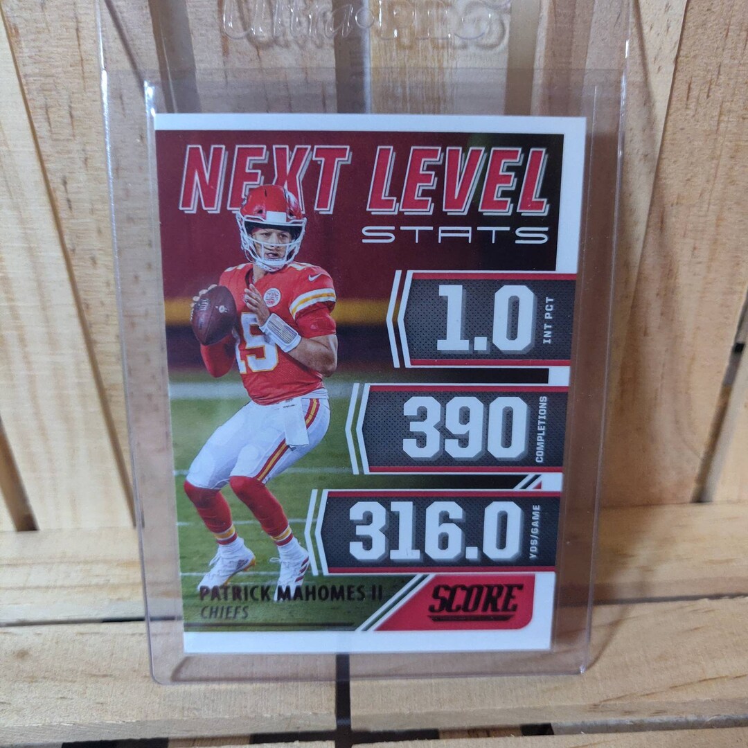 Patrick Mahomes II 2021 Panini Score Next Level Stats Football Card ...