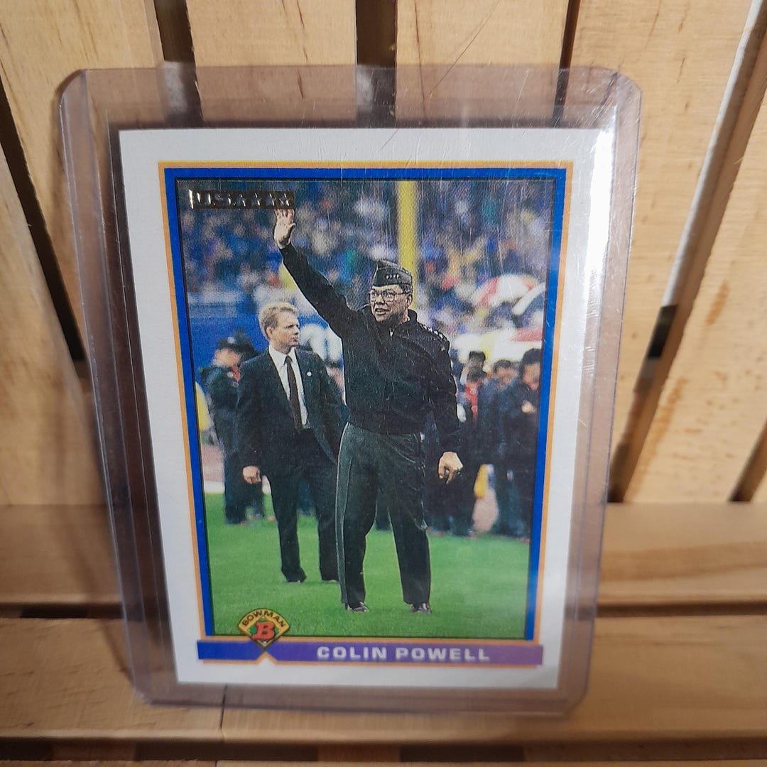 Colin Powell 4 Star General 1991 Topps Bowman Baseball Card Base Set - Etsy