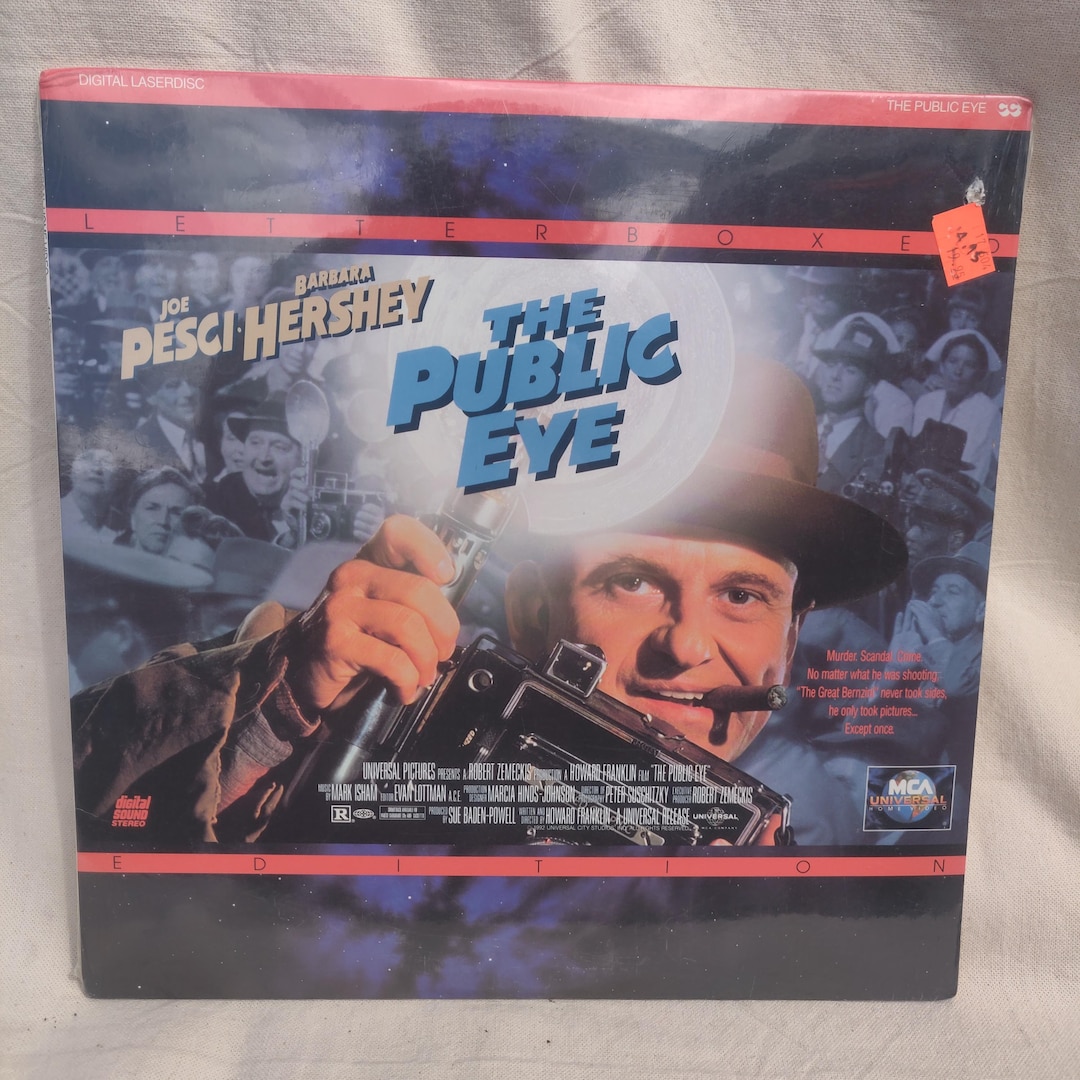 The Public Eye Joe Pesci Movie Rare Sealed Laser Disc Pre Owned EX ...