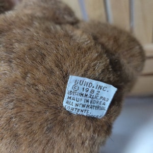 Gund 85th Anniversary Brown Teddy Bear Fully Jointed Plush New With Tag ...