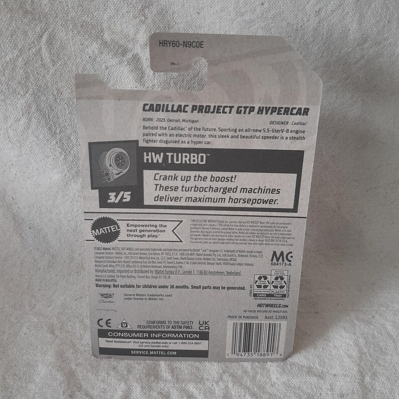 Cadillac Project GTP Hypercar Hot Wheels Car Toy Sealed Package - Etsy