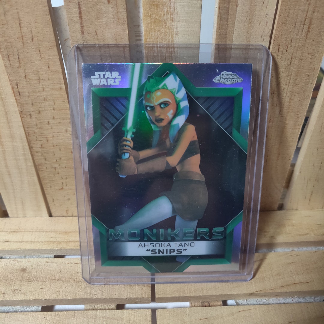Ashoka Tano Snips 2023 Topps Chrome Star Wars Monikers Sub Set Trading ...