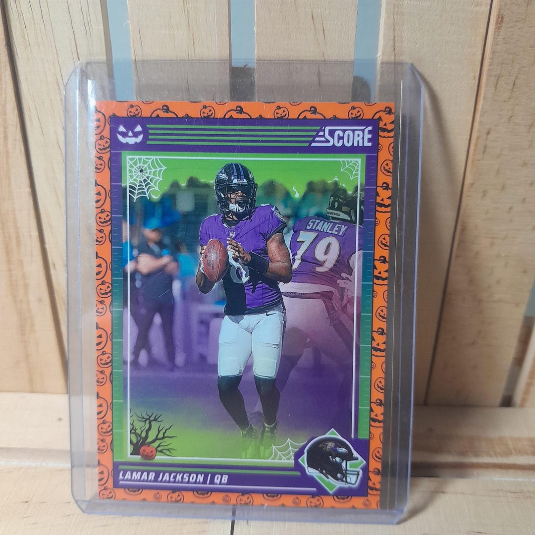Lamar Jackson 2024 Panini Score Halloween Orange Base Set Football Card ...
