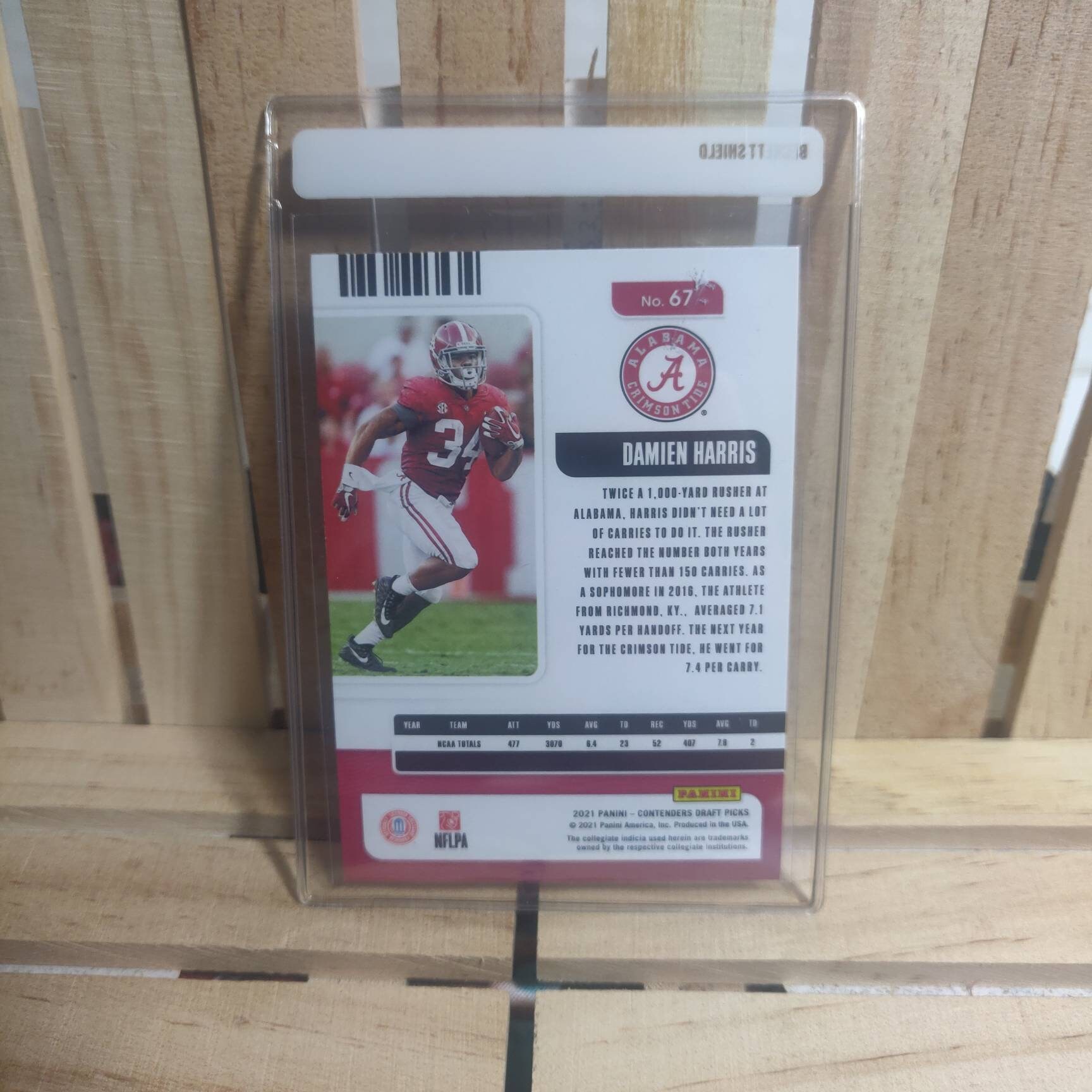 Memorabilia Art & Collectibles Damien Harris 2021 Contenders Draft ...