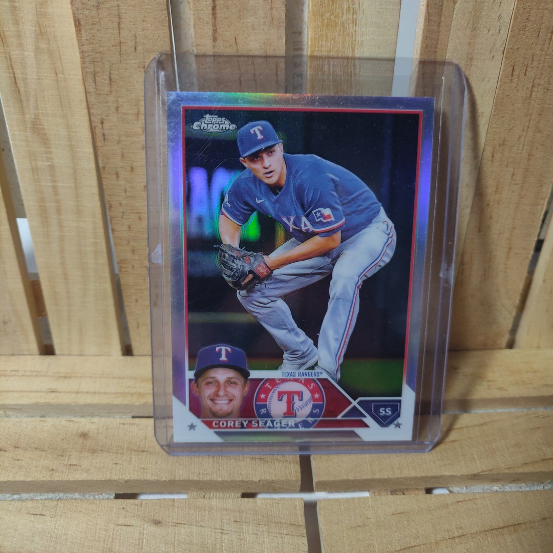 Corey Seager 2023 Topps Chrome Refractor Parallel Base Set Baseball ...