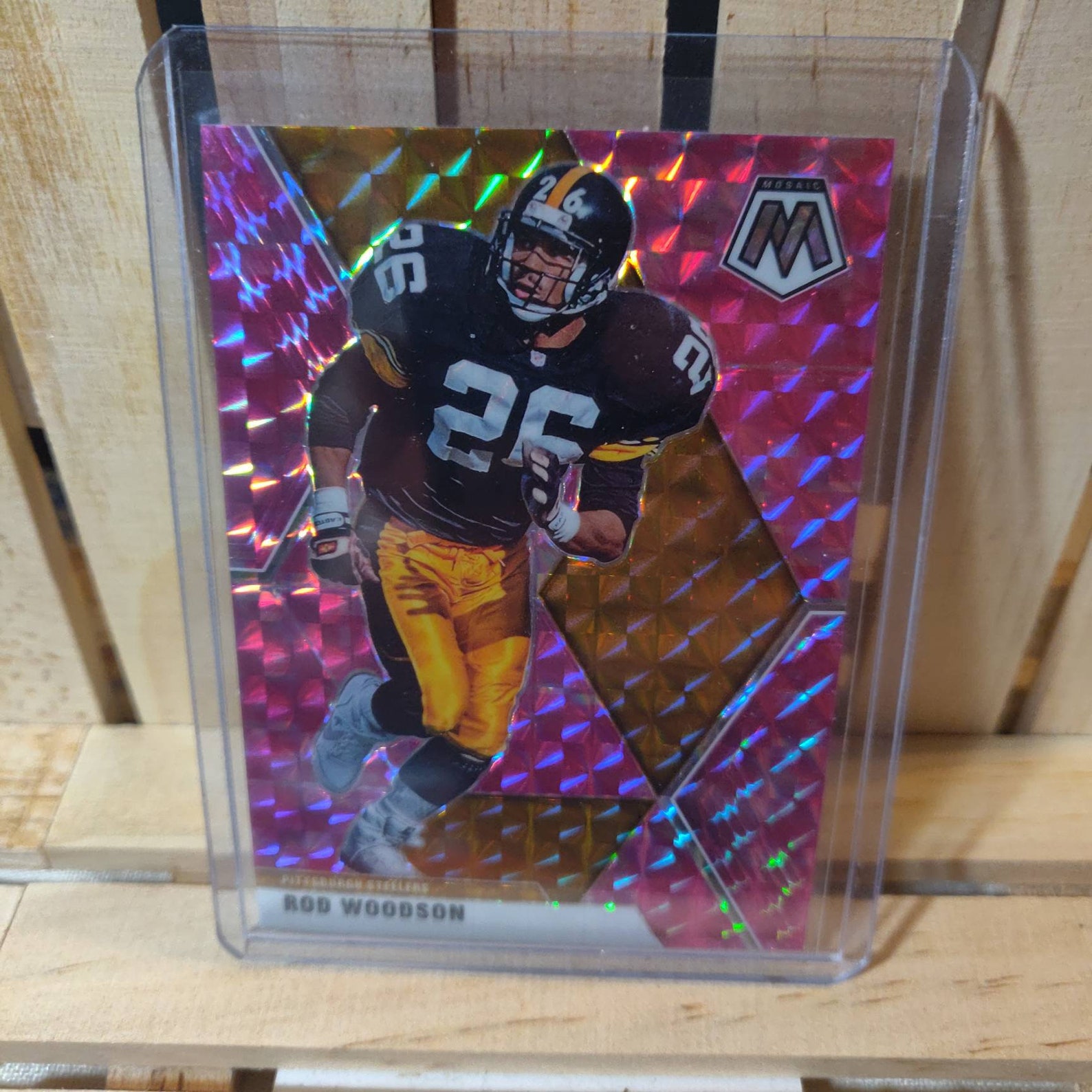 Rod Woodson 2020 Mosaic Football Card Pink Prizm Refractor - Etsy