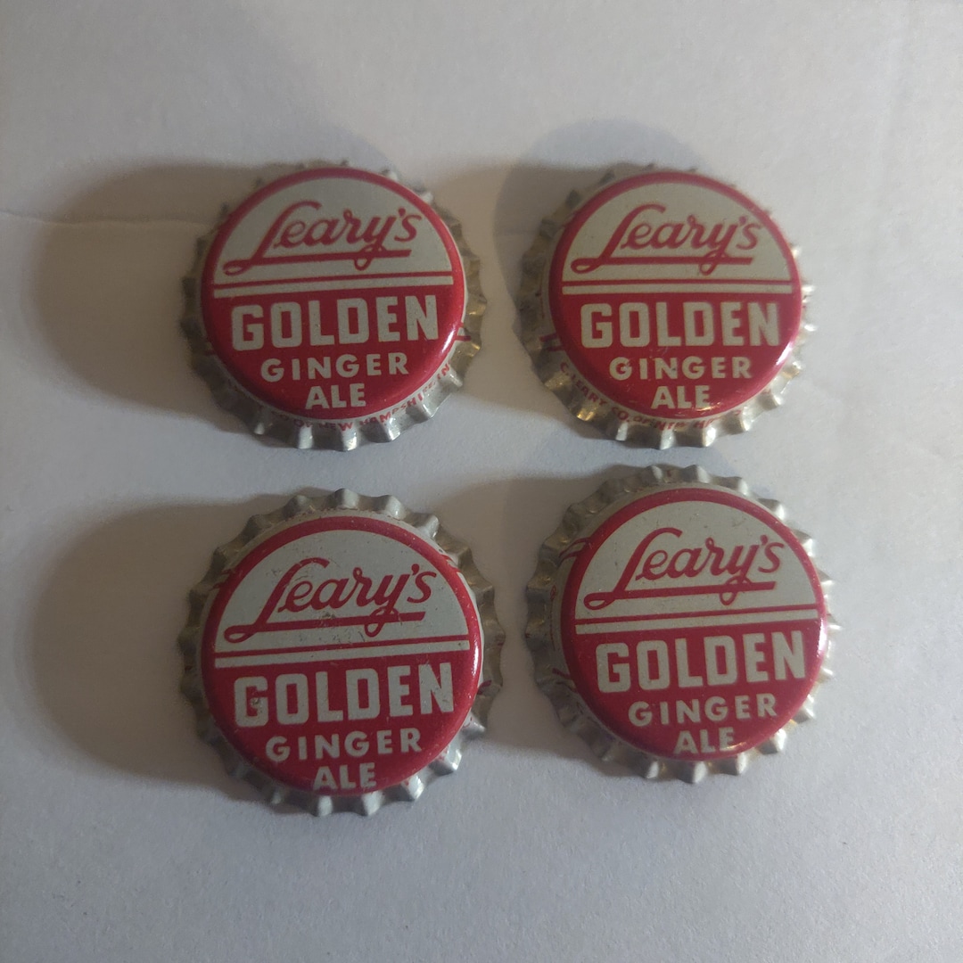 Leary's Golden Ginger Ale Vintage Cork Lined Bottle Cap Unused Rare Lot ...