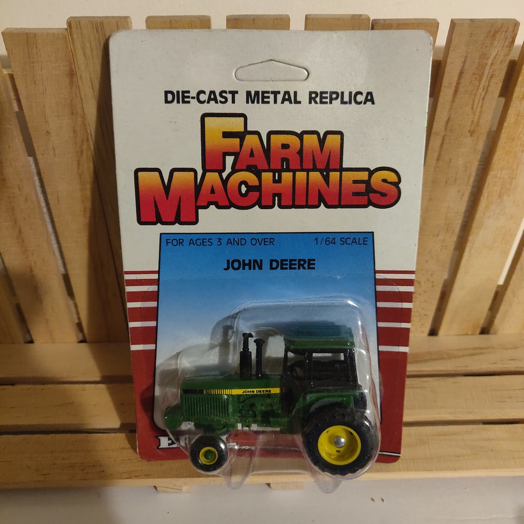 John Deere Tractor 1/64 Scale Die Cast Ertl Farm Machines Sealed in ...