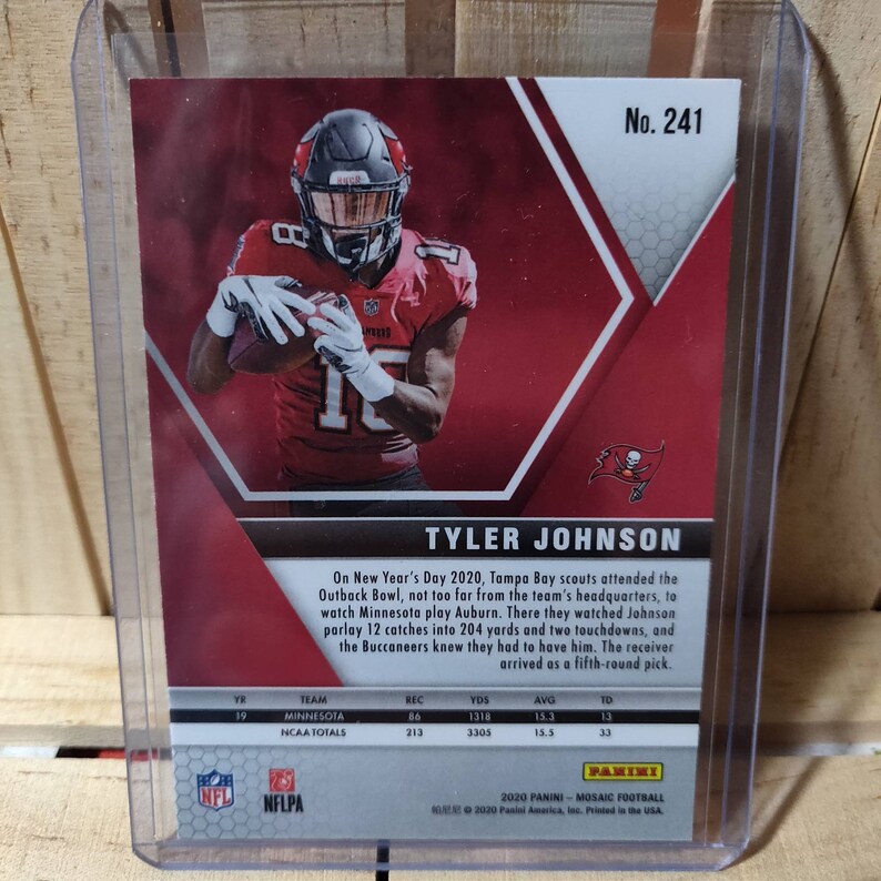 Tyler Johnson Rookie Card RC 2020 Mosaic Football Card Tampa - Etsy