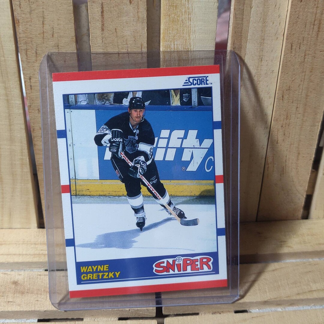 Wayne Gretzky 1990 Score Hockey Card Sniper Base Set Los Angeles Kings ...