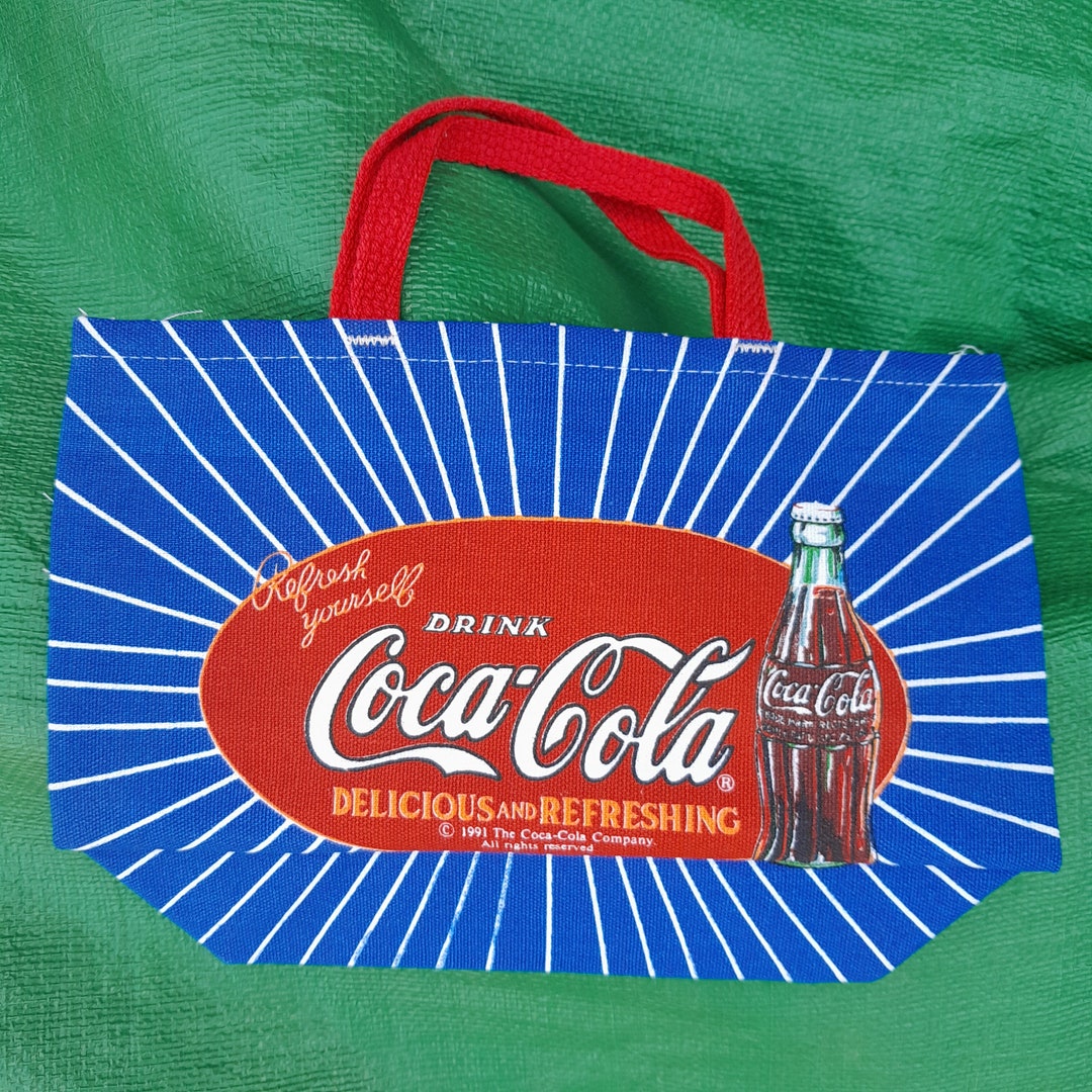 Vintage Coca Cola Canvas 6 Pack Mini Tote Bag 1991 Screen Printed New ...