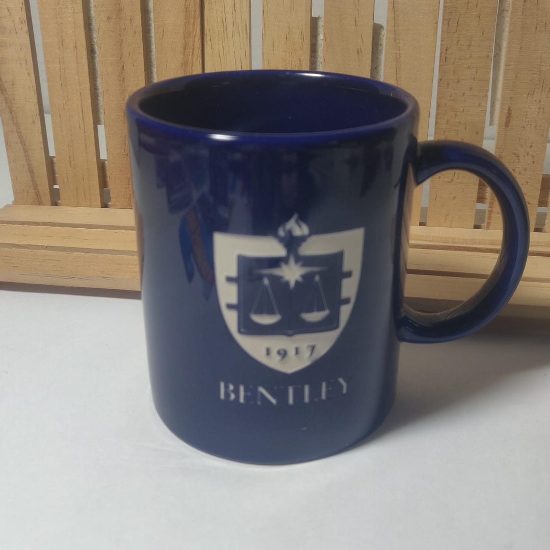 Bentley University Coffee Mug Navy Blue Vintage College Souvenir - Etsy