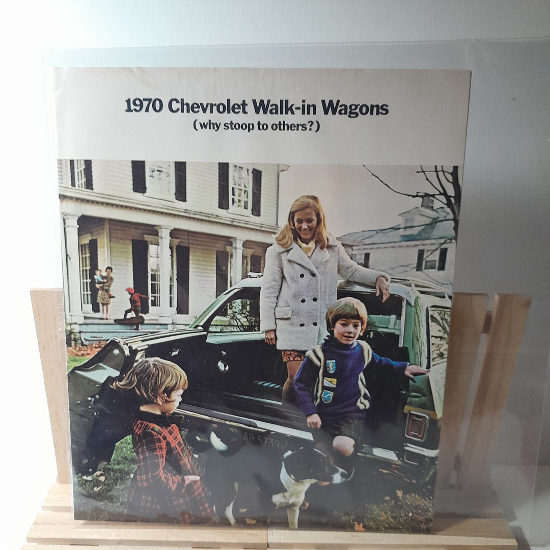 Chevrolet Walk in Station Wagon 1970 Dealer Sales Pamphlet Spec Book VG ...