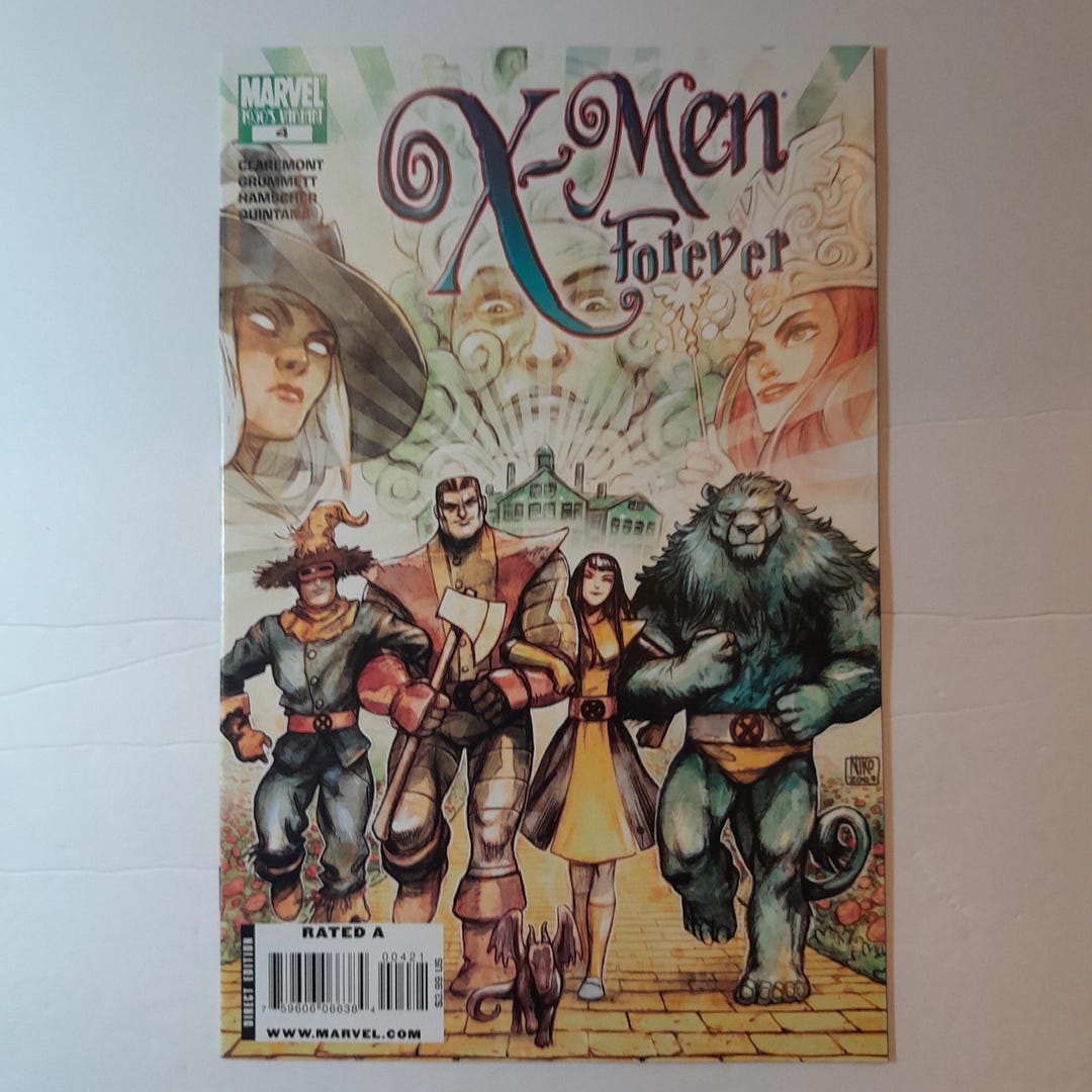 X-men Forever #4 Wizard of Oz 1930s Variant Cover Marvel Comics Reader Copy VG Condition ...