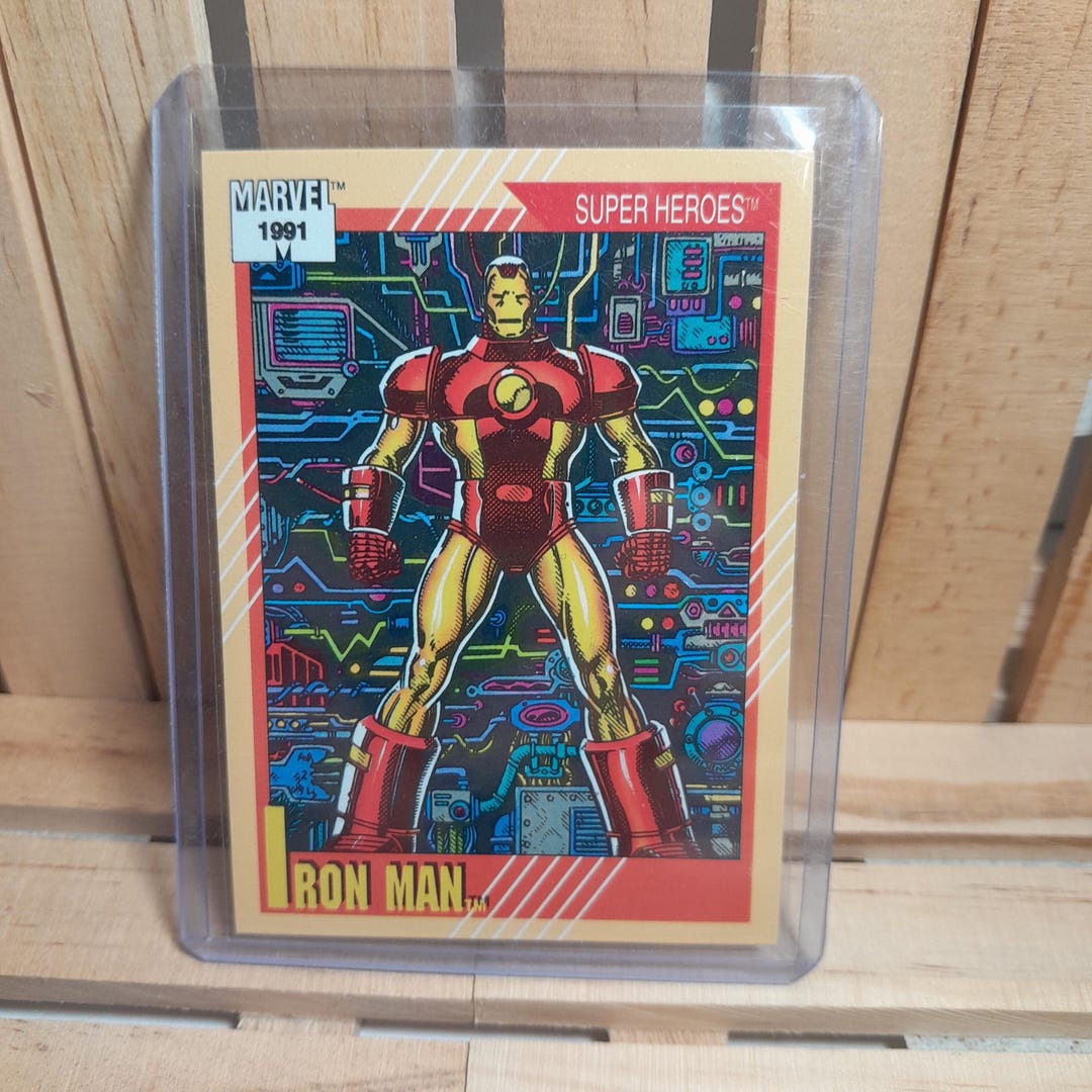 Iron Man Base Set Card 1991 Marvel Comic Trading Card Impel - Etsy