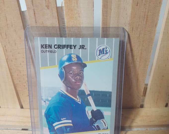 Ken Griffey Jr Rc 1989 Fleer Base Set Baseball Card Seattle Mariners - Etsy