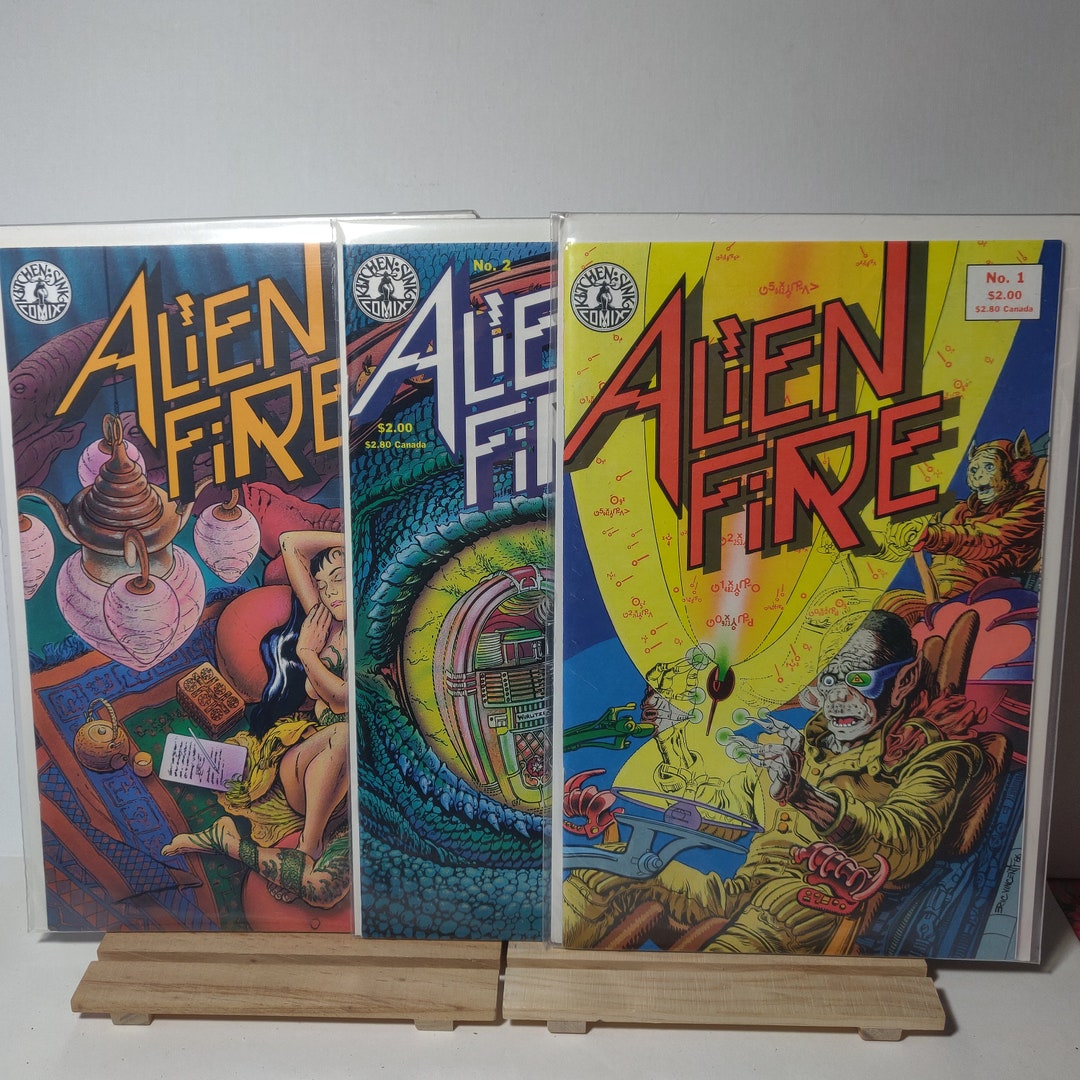 Alien Fire No. 1 2 3 Kitchen Sink Comics Reader Copy VG Complete Pages ...