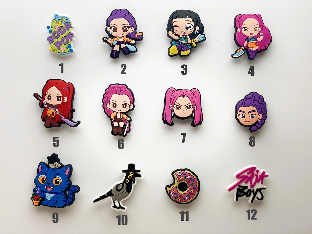 K-pop (huntrix) Rubber Shoe Charms - Etsy