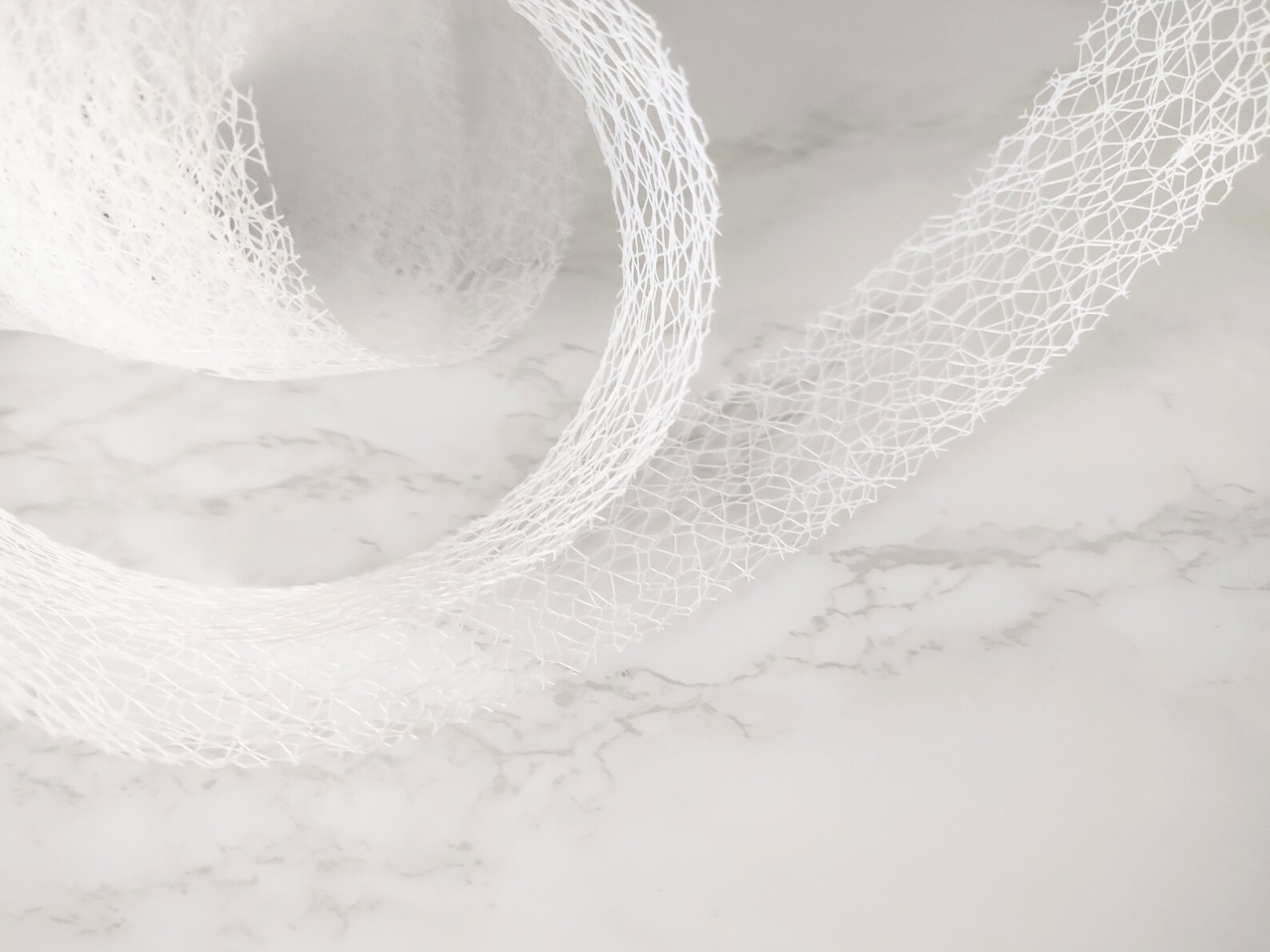 White Mesh Ribbon 1.5 Wide Wedding Decorations Gift - Etsy