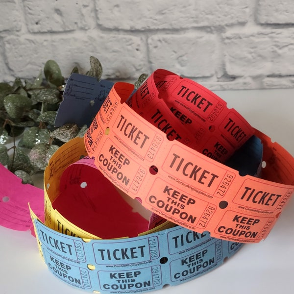 Carnival Tickets - Etsy