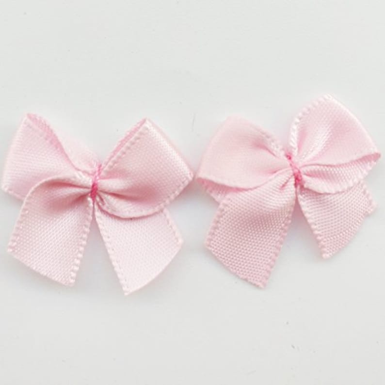 30 Mini Satin Ribbon Bows Mini 1 x3/4 Appliques | Etsy