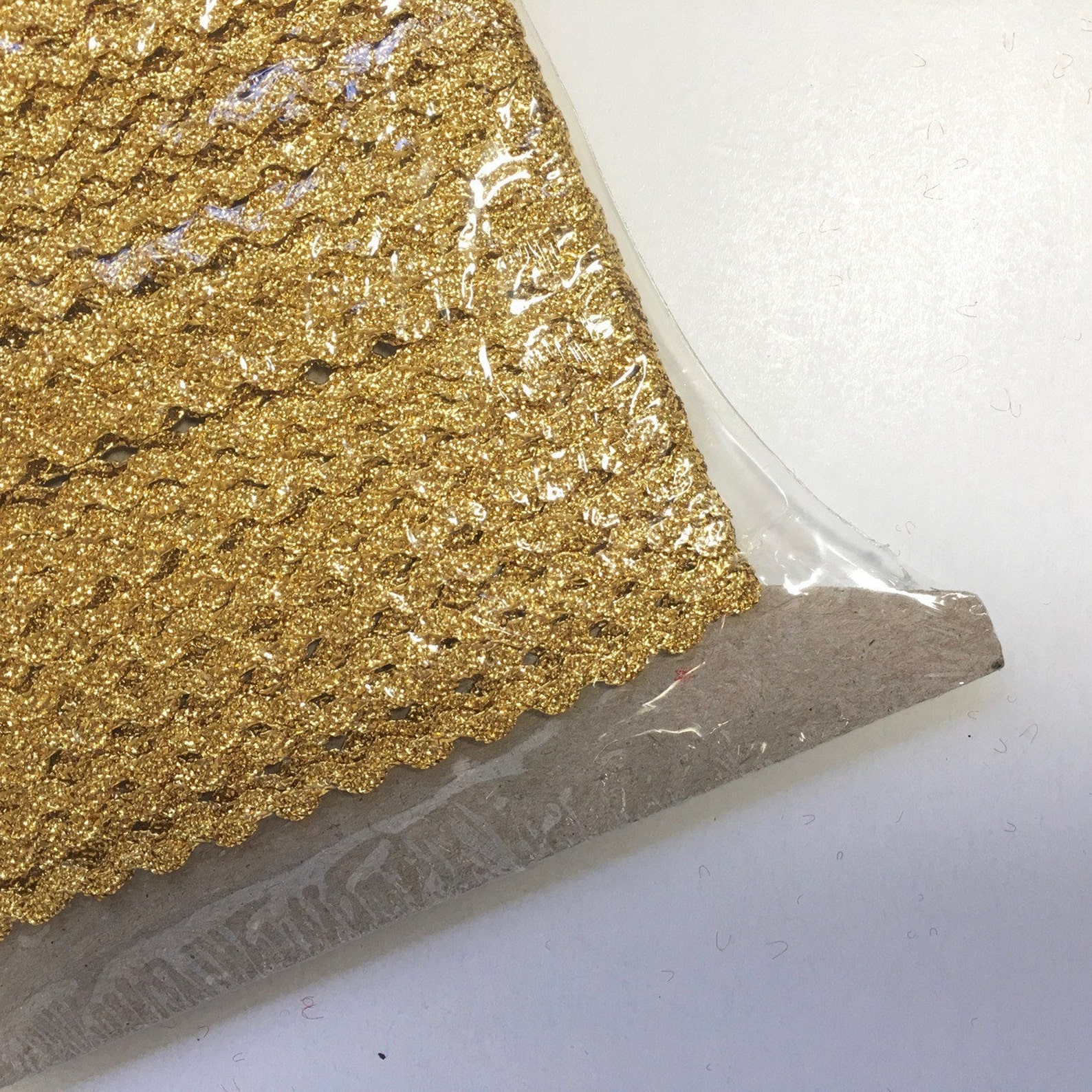 Metallic Gold Ric Rac Trim Ribbon 1/4 by the Yard | Etsy