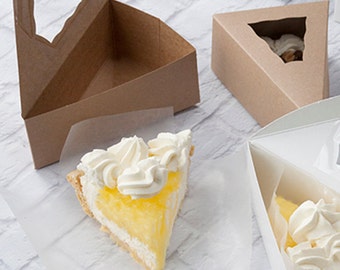 Kraft Individual Pie Box With Window Bake Sale Wedding | Etsy