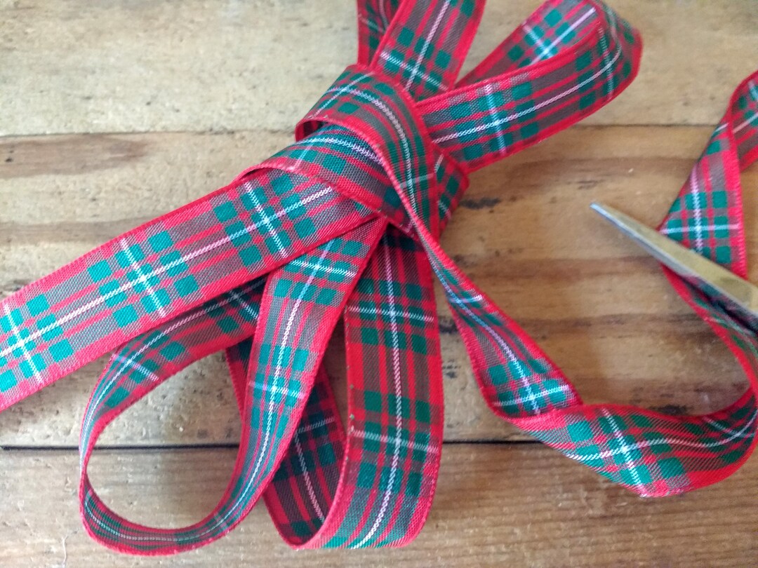 Edinburgh Tartan Plaid Ribbon Ribbon 5/8" Weddings, Bows, Gift Wrap 5 ...