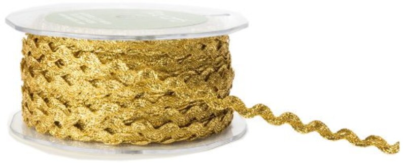 Metallic Gold Ric Rac Trim Ribbon 1/4 by the Yard | Etsy
