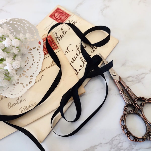 Black Lace Ribbon - Etsy