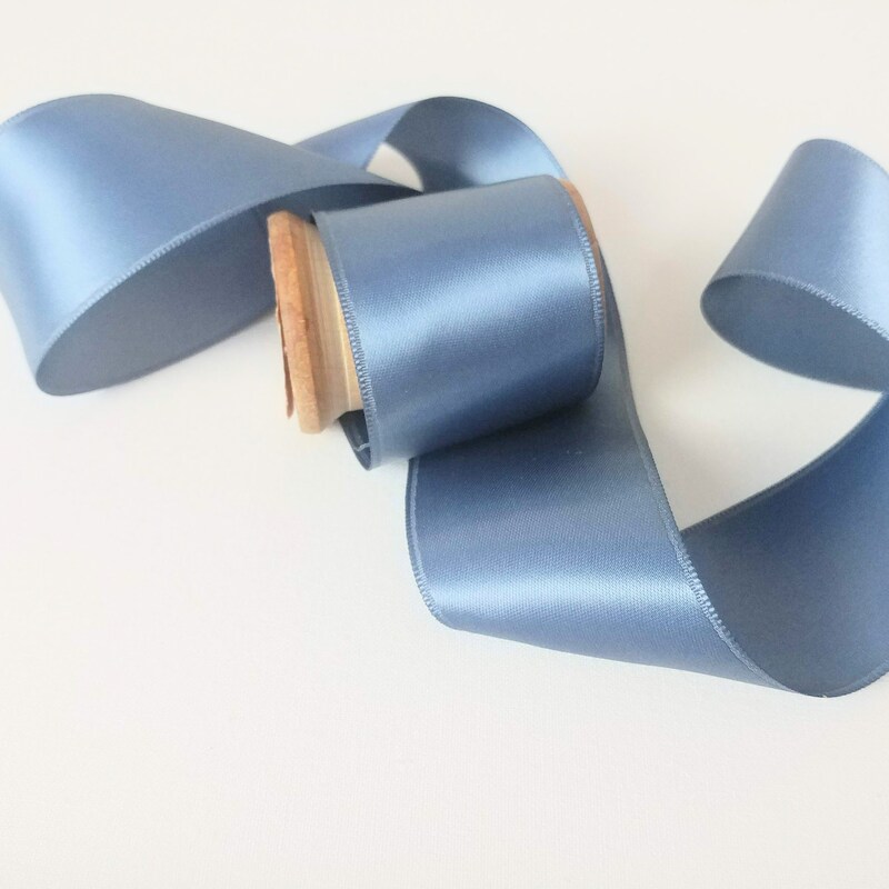 Blue Satin Ribbon - Etsy