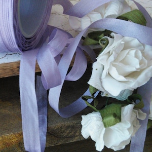 Lavender Silk Ribbon, Hand Dyed, Romantic, Beautiful - Etsy