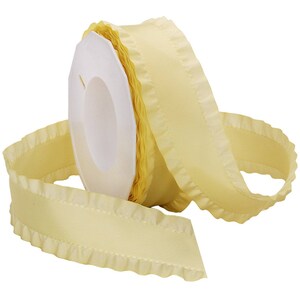 Ribbon Maize Yellow Double Ruffle Ribbon, 1-1/2-inch by the Yard Hair ...
