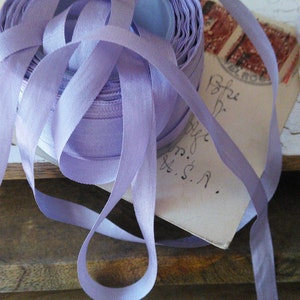 Lavender Silk Ribbon, Hand Dyed, Romantic, Beautiful - Etsy
