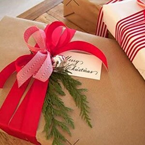 Red and Cream Ribbon, Chevron Twill Herringbone Ribbon , 3/4 Inch Width ...